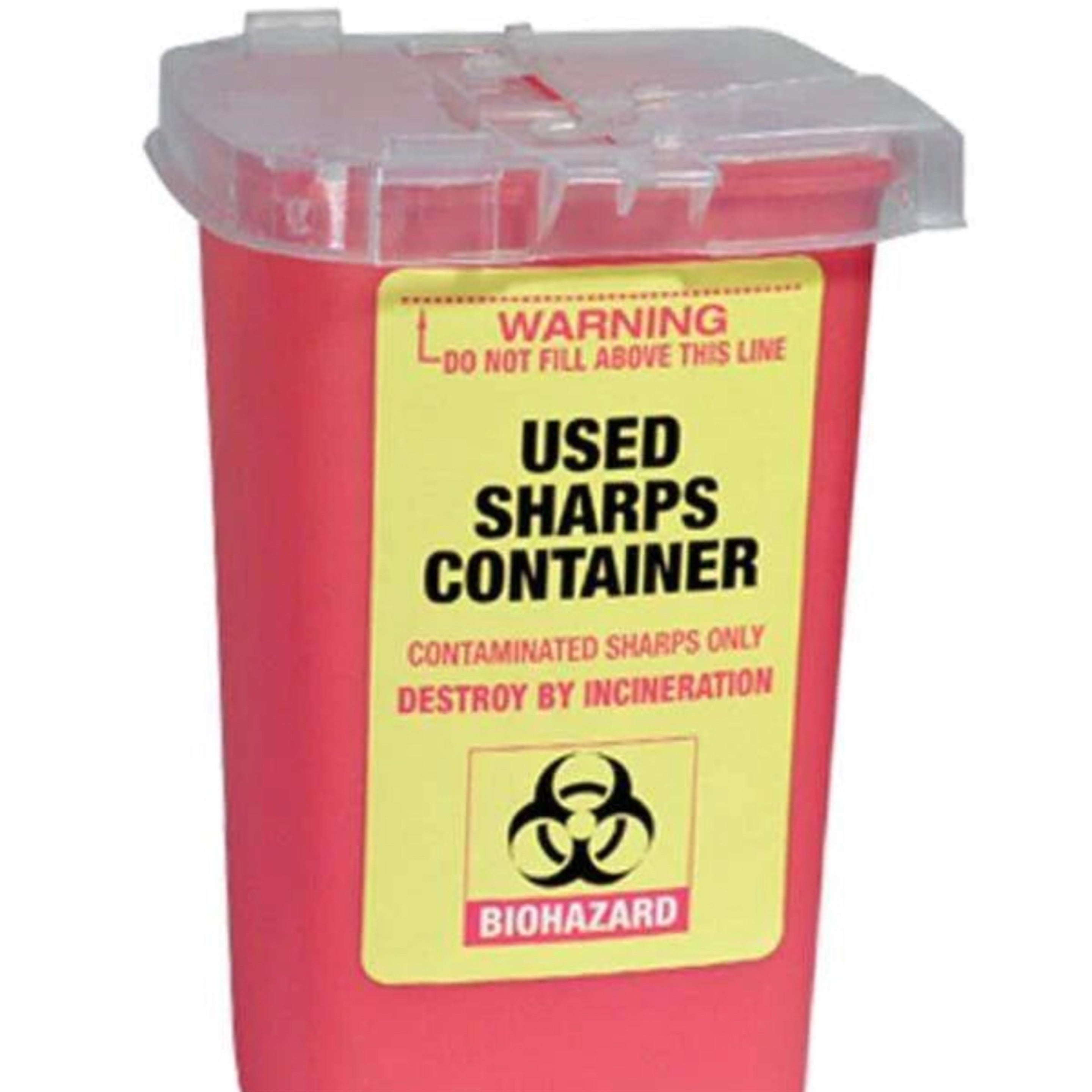 Scalpmaster Red Sharps Container | Flyway Barber Supply